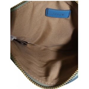 J. Crew | Bags | New Jcrew Colorblock Saffiano Leather Clutch Blue ...